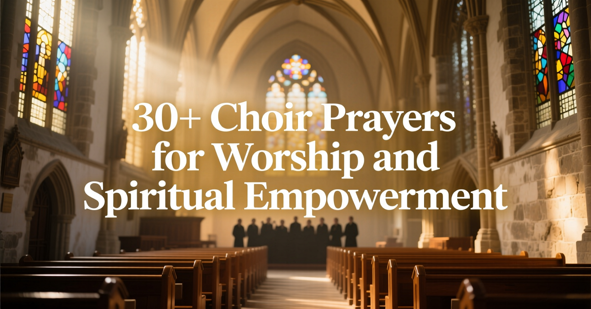 30+ Choir Prayers for Worship and Spiritual Empowerment - Biblical Toker