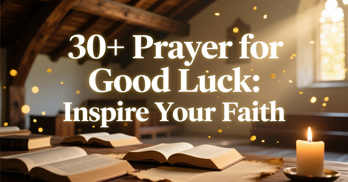 30+ Prayer for Good Luck: Inspire Your Faith