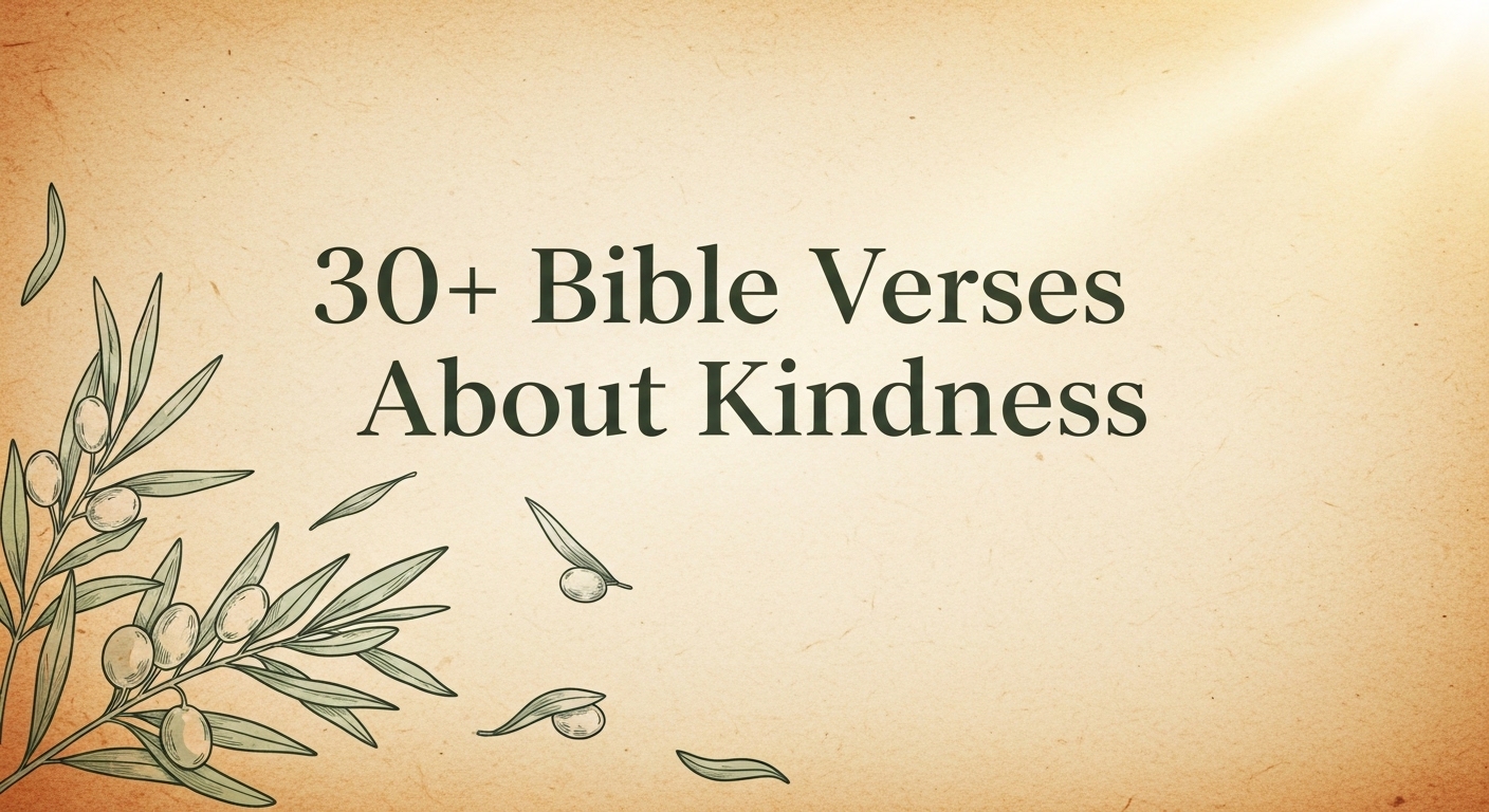 30+ Bible Verses About Kindness - Biblical Toker